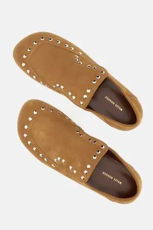 WALES BONNER Studded Suede Slippers