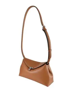 TOTEME T-lock Clutch In Grained Leather