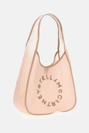 Stella McCartney Logo Large Hobo Bag Mesh