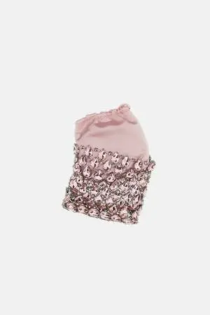 SELF-PORTRAIT Crystal Chainmail Mini Bag