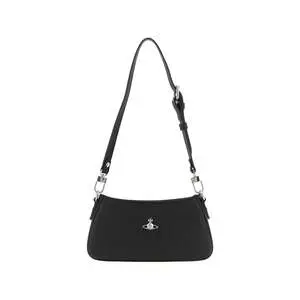 VIVIENNE WESTWOOD Logo Detail Shoulder Bag - Black