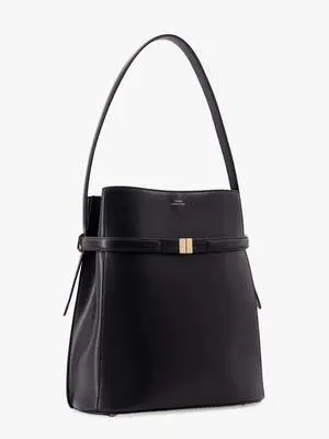 TOTEME Belted Leather Bucket Bag