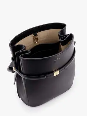 TOTEME Belted Leather Bucket Bag