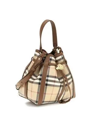 Burberry Mini Check Bucket Bag