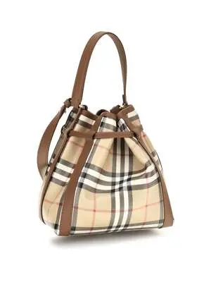 Burberry Mini Check Bucket Bag
