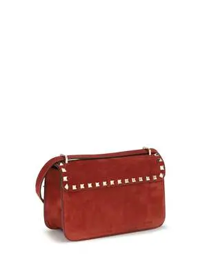 Valentino Garavani Rockstud Mini Suede Shoulder Bag