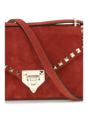 Valentino Garavani Rockstud Mini Suede Shoulder Bag