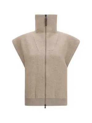 Brunello Cucinelli High-neck Zip Cardigan