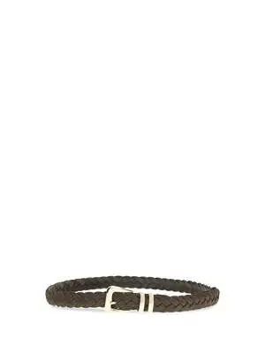 Brunello Cucinelli Woven Leather Belt