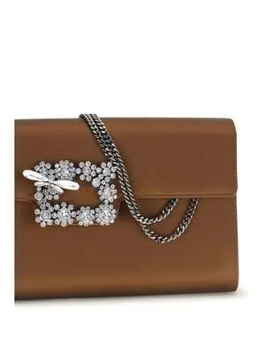 ROGER VIVIER Efflorescence Satin Clutch