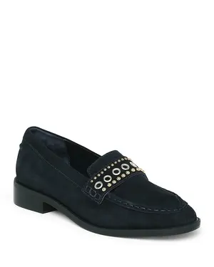 Cinq À Sept Gretta Suede Mixed Hardware Loafers