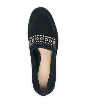Cinq À Sept Gretta Suede Mixed Hardware Loafers
