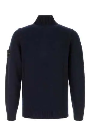 Stone Island Midnight Wool Blend Sweater