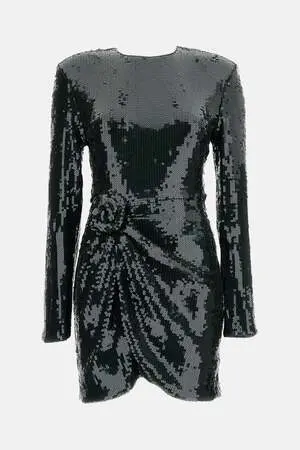 ROTATE BY BIRGER CHRISTENSEN Sequins Long Sleeve Mini Dress