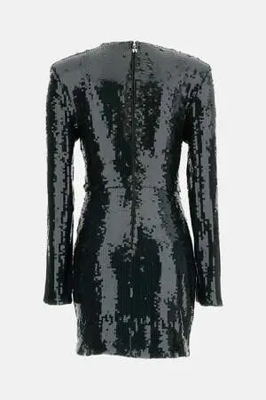 ROTATE BY BIRGER CHRISTENSEN Sequins Long Sleeve Mini Dress