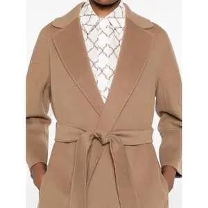 Max Mara Virgin Wool Belted Overcoat