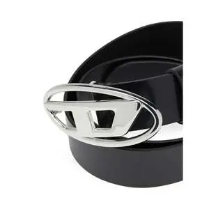 DIESEL® Leather Logo-buckle Belt