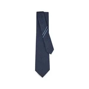 FERRAGAMO Silk Gancini Jacquard Neck Tie