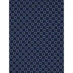 FERRAGAMO Silk Gancini Jacquard Neck Tie