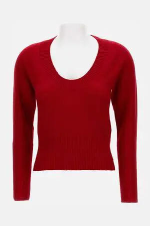 Simone Rocha Cashmere Teardrop Neckline Sweater - Multicolor