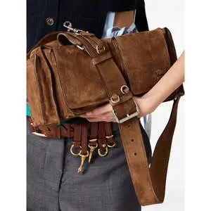 Miu Miu Suede Shoulder Bag
