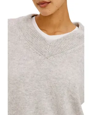 Rails Lidya Cotton, Wool And Cashmere V-neck Sweater
