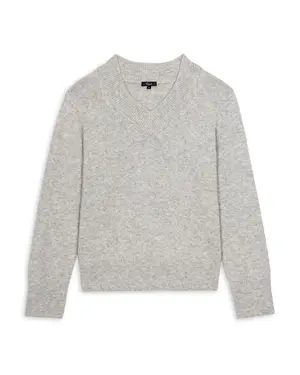 Rails Lidya Cotton, Wool And Cashmere V-neck Sweater