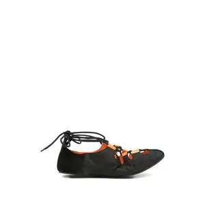 Alaïa Lace-up Ballet Flats