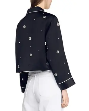 Sandro Nerissea Embellished Shirt