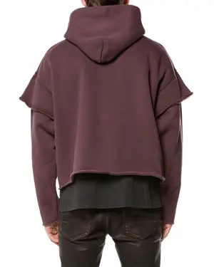 PURPLE BRAND Tactical Layer Logo Graphic Cotton Hoodie