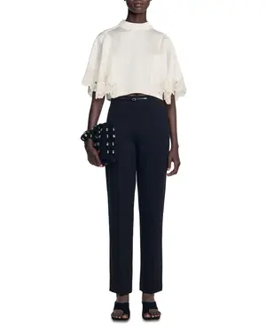 Sandro Sawye Straight Leg Trousers