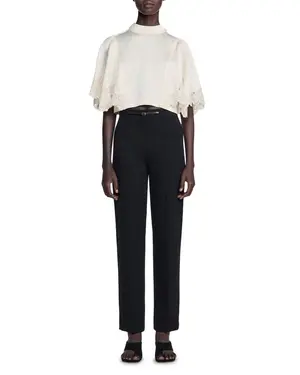 Sandro Sawye Straight Leg Trousers