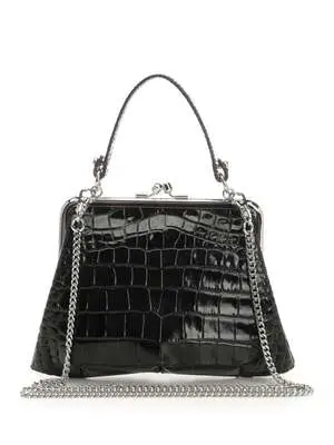 VIVIENNE WESTWOOD Crocodile-print Leather Granny Frame Purse