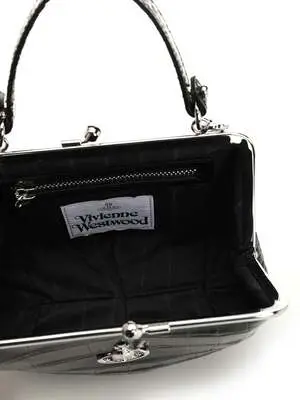 VIVIENNE WESTWOOD Crocodile-print Leather Granny Frame Purse
