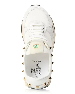 Valentino Garavani Stud Up Embellished Sneakers