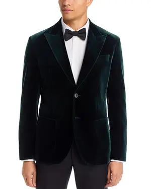 Etro Regular Fit Velvet Peak Lapel Jacket