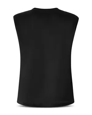 Pinko Smart Satin Asymmetric Blouse - Black