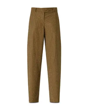 Pinko Solopaca Embellished Wide Leg Trousers