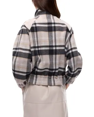 Pinko Borragine Wool Blend Double Cloth Blouson Jacket