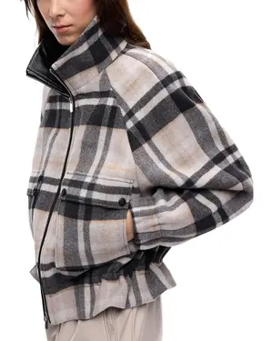 Pinko Borragine Wool Blend Double Cloth Blouson Jacket