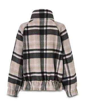 Pinko Borragine Wool Blend Double Cloth Blouson Jacket