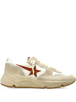 GOLDEN GOOSE Running Sole Nylon And Suede Sneakers - White