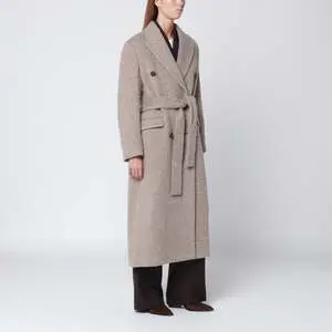 GOLDEN GOOSE Wool-blend Belted Coat
