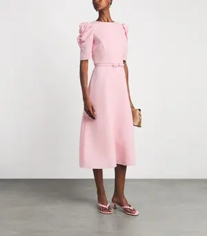 Carolina Herrera Crepe Midi Dress