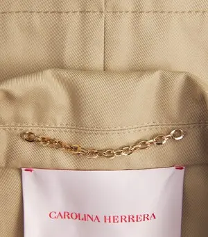 Carolina Herrera Embroidered Trench Coat