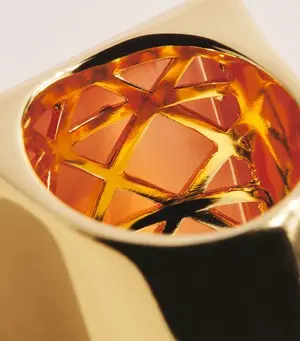 Eddie Borgo Plated Sugarloaf Pyramid Ring