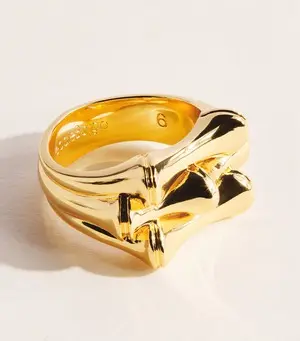Eddie Borgo Plated Bambù Signet Ring