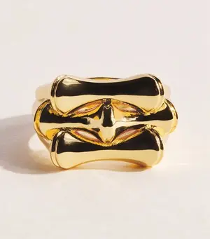 Eddie Borgo Plated Bambù Signet Ring
