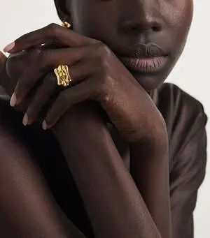 Eddie Borgo Plated Bambù Signet Ring