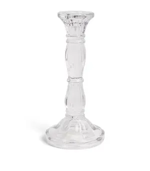 Harrods Glass Candle Holder - Clear